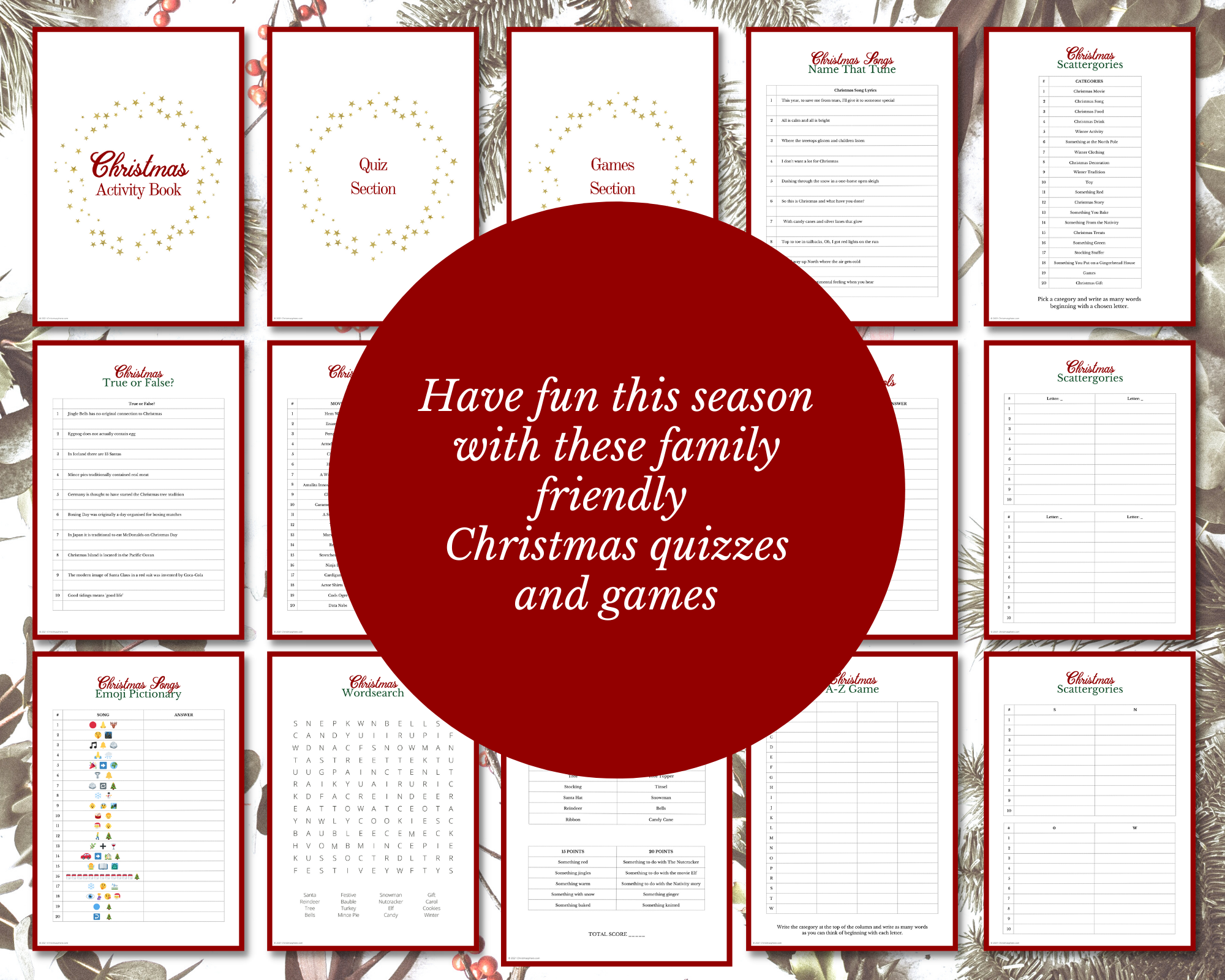 Christmas Games And Activities Bundle Quizzes Games 24 Pages christmas-games-and-activities-bundle-quizzes-games-24-pages